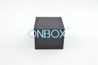 China Customizable Retail Jewelry Packaging Box 75x75x65mm with Hinge Closure for sale