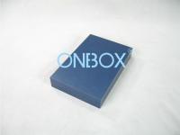 China Paper Blue Jewelry Display Stands Boxes Personalized For Necklace for sale