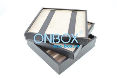 China Store Leather Watch Luxury Packaging Boxes for Men , Watch Display Trays for sale
