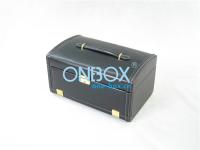 China Waterproof Leather Jewellery Gift Box Professional Cosmetic Case for sale