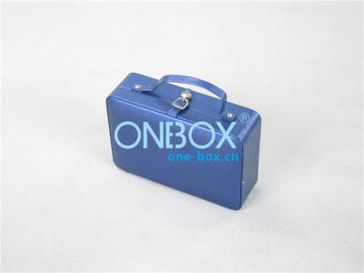 China Women Cosmetic Packaging Box 150x102x43mm Velvet Lining PU Leather Travel Case for sale