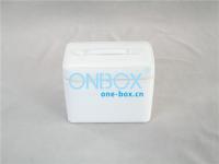 China White Travel Zipper Cosmetic Case / Personalized Packaging Boxes for sale