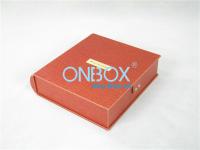China Leather Wine Packaging Box Personalized Book Shape Gift Box 295x310x80mm for sale