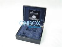 China Custom Logo Rigid Painting Wooden Box 240x203x80mm for Pen Gift Set for sale