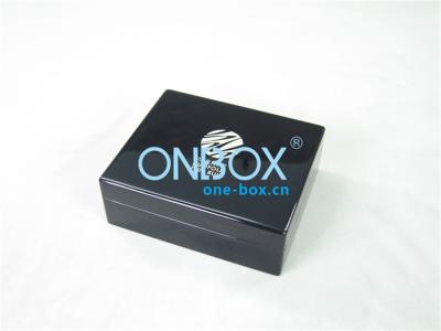 China Custom Logo Rigid Painting Wooden Box 240x203x80mm for Pen Gift Set for sale
