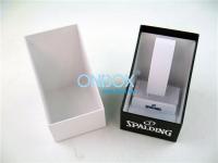 China Custom Cardboard Watch Display Box with Plastic Stand 74x98x105mm for Retail for sale