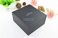 China Big Leather Watch Boxes For Glasses , Gift Box Packaging With Foil Stamping Logo for sale