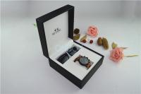 China Big Leather Watch Boxes For Glasses , Gift Box Packaging With Foil Stamping Logo for sale