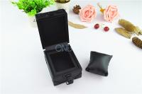 China OEM Black Aluminium Watch Box 90x110x80mm Single Men's Watch Storage Case with Lock for sale