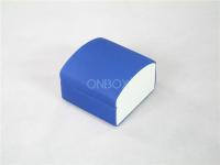 China Custom Leather Jewelry Gift Box 90x90x45mm PU Portable Trinket Box for Proposal for sale