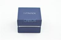 China Disney Licensed Blue PU Leather Travel Ring Jewelry Box 58x50x45mm with Metal Hinge for sale