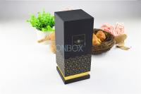 China Custom Luxury Arabian Perfume Packaging Box 75x75x140mm MDF Wedding Scent Case for sale