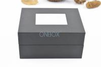 China Custom Personalized Wooden Watch Box with PU Leather and Suede Lining 180x140x93mm for sale