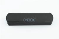 China Black PU Velvet Bracelet Jewelry Box 220x50x33mm with Metal Hinge for Storage Display for sale