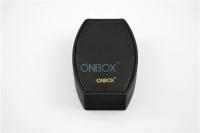 China Custom Logo Black Leather Jewelry Box 73x100x38mm for Necklace Pendant for sale