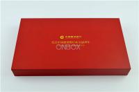 China Square Metal Gold Coin Display Box With Customized Insert Red Color for sale