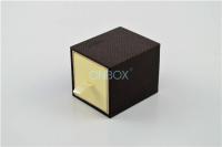 China Customizable Small Ring Box 50x60x50mm with Removable Tray for Proposal Wedding for sale