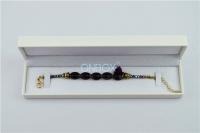 China Custom Unique Leather Jewelry Boxes For Lady Bracelet Anniversary Present for sale