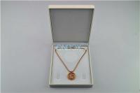 China Big Necklace PU Leather Jewelry Boxes In White  ,  Gift Packaging Boxes for sale