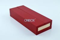 China Leatherette Paper Luxury Jewellery Box with 2 Open Doors 95x245x45mm for Necklace for sale