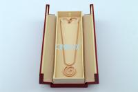 China Leatherette Paper Luxury Jewellery Box with 2 Open Doors 95x245x45mm for Necklace for sale