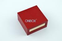 China 90x90x45mm Luxury Red Jewellery Box for Small Necklace Door Open Design for sale