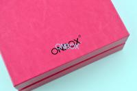 China Pink PU Leather Jewelry Box 150x150x57mm Separated Lid and Bottom EN71-3 for sale