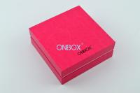 China Pink PU Leather Jewelry Box 150x150x57mm Separated Lid and Bottom EN71-3 for sale