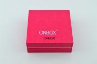 China Pink PU Leather Jewelry Box 150x150x57mm Separated Lid and Bottom EN71-3 for sale