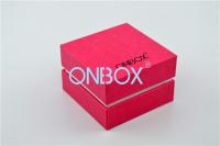 China Luxury Leather Jewelry Box for Bangle 85x85x57mm Beige Velvet Lining for sale