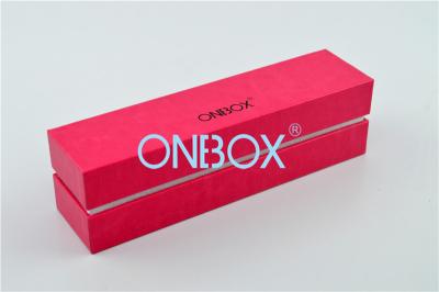 China PU Wrapping Luxury Jewellery Packaging Boxes Rectangle Pink Color ROHS CE  SGS for sale