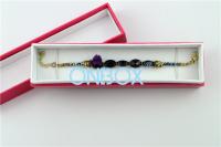 China PU Wrapping Luxury Jewellery Packaging Boxes Rectangle Pink Color ROHS CE  SGS for sale