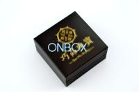 China Portable Luxury Packaging Boxes In Black PU Seperated Insert Pad For Necklace for sale