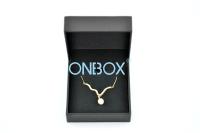 China Portable Luxury Packaging Boxes In Black PU Seperated Insert Pad For Necklace for sale