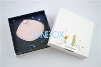 China Le Petit Prince Jewelry Set Box 120x120x40mm Cardboard Rotating Lid Necklace Ring Case for sale