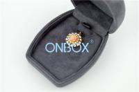 China Fashion Personalized Luxury Packaging Boxes /  Suede Jewelry Box for sale