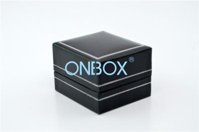 China Pocketable Luxury Jewellery Packaging Boxes Plastic Core W/ Black Paper for sale