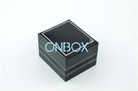China Pocketable Luxury Jewellery Packaging Boxes Plastic Core W/ Black Paper for sale