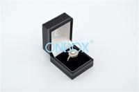 China Pocketable Luxury Jewellery Packaging Boxes Plastic Core W/ Black Paper for sale