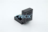 China Pocketable Luxury Jewellery Packaging Boxes Plastic Core W/ Black Paper for sale