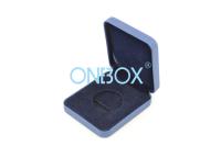 China Metal Coin Display Box Wrapped With Blue PU Thermal Form Insert for sale