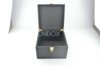 China Fine PU Luxury Packaging Boxes With Metal Lock for sale