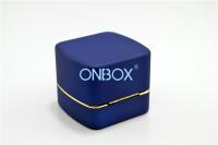 China Rubber Painting Pendant Jewelry Box with LED Light 65x65x55mm Custom ODM for sale