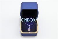 China Rubber Painting Pendant Jewelry Box with LED Light 65x65x55mm Custom ODM for sale