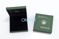 China Leatherette Paper Commemorative Coin Display Box for sale