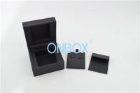 China Customizable Black Cardboard Jewelry Gift Box 106x106x61mm for Earrings and Ear Drops for sale