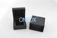 China Customizable Black Cardboard Jewelry Gift Box 106x106x61mm for Earrings and Ear Drops for sale