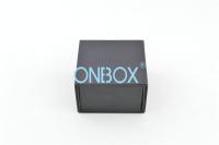 China Ring And Earrings Luxury Black Touch Paper Jewellery Gift Boxes Double Insert Pads for sale