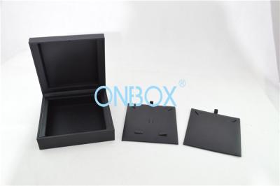 China Personalized Cardboard Jewelry Boxes Display With Two Insert Pads for sale