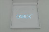 China Custom White Leatherette Jewelry Packaging Box 189x191x36mm for Necklace for sale